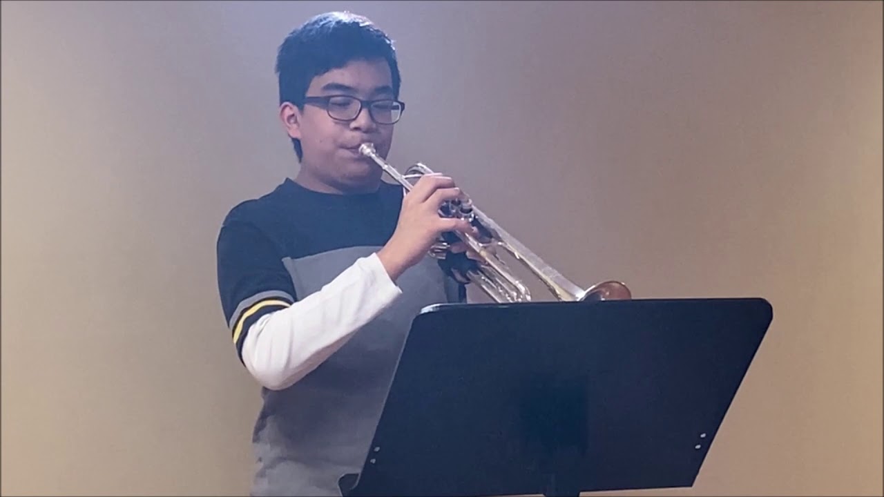 NJAJE Junior Trumpet Etude 3A - YouTube