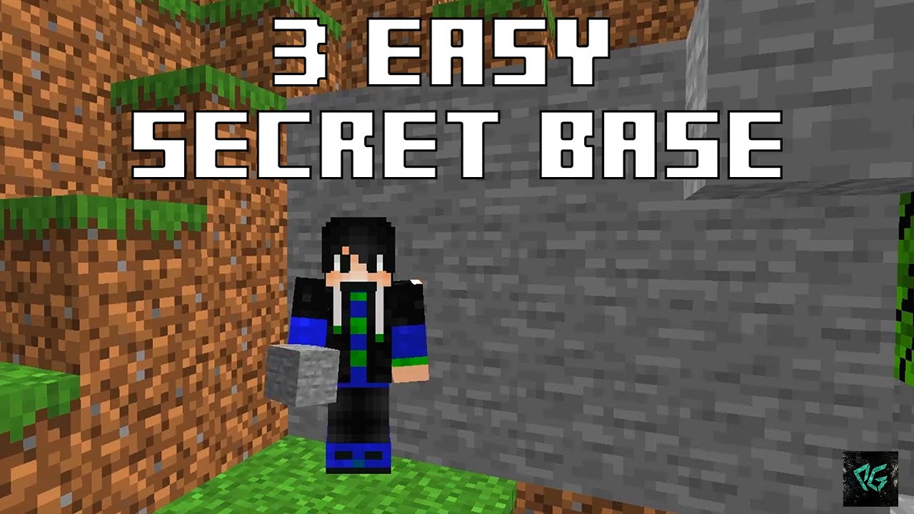 How to make secret base in Minecraft in Hindi? || 3 EASY Secret Base ...