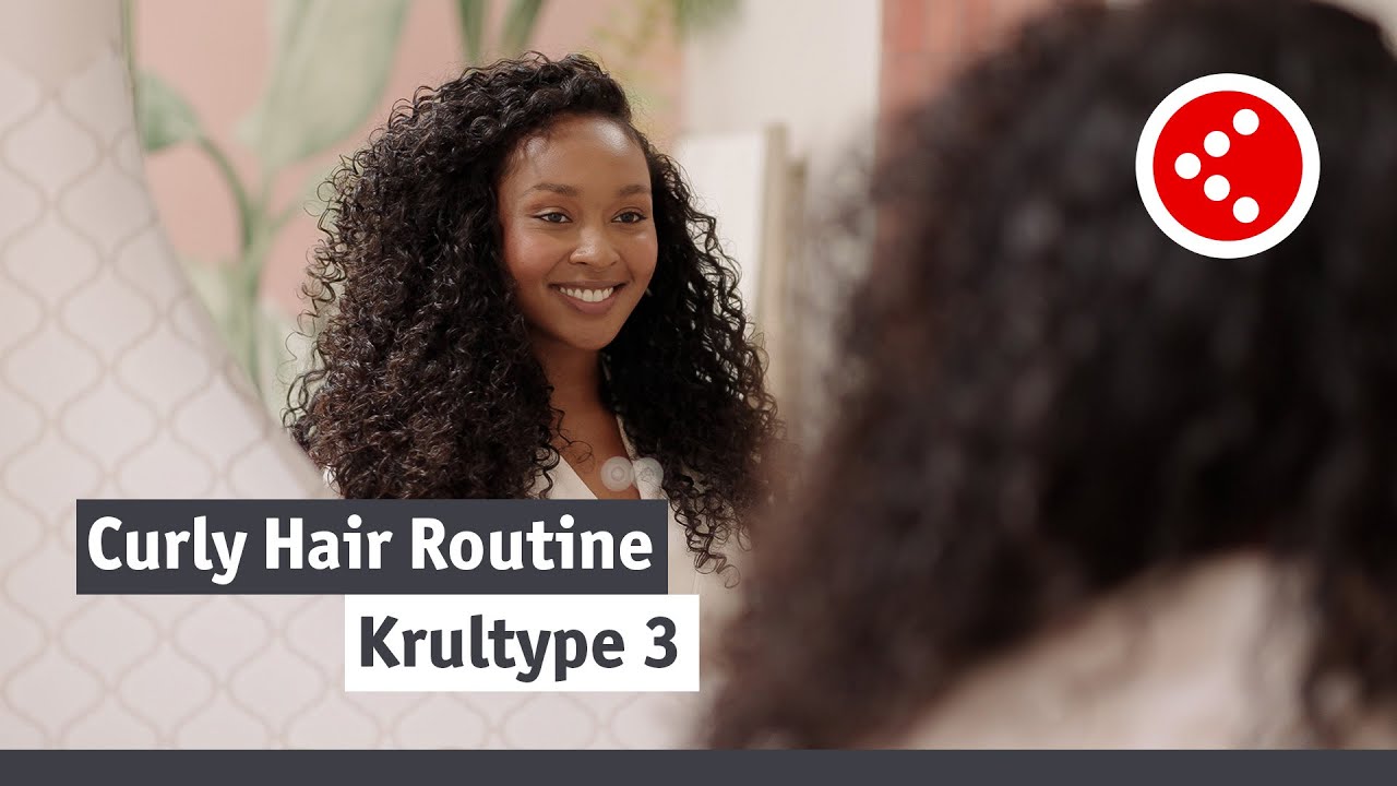 Curly hair routine type 3 - YouTube