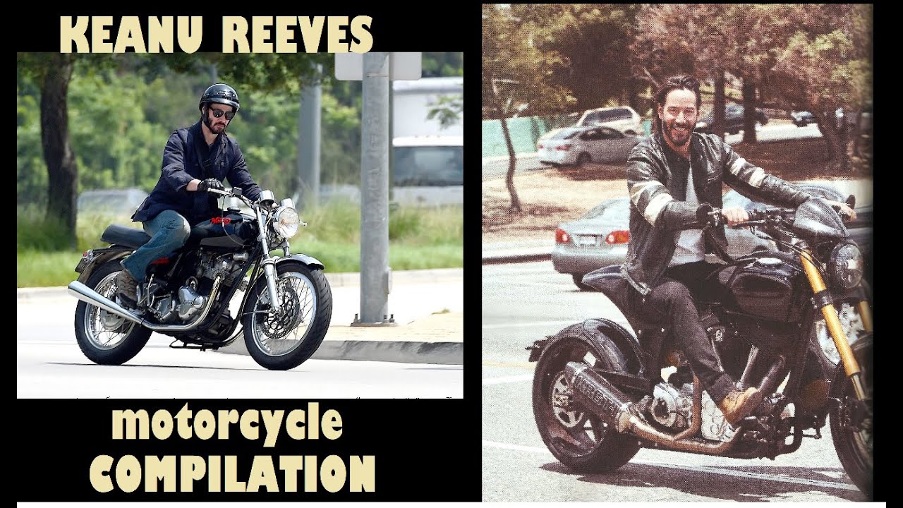 Keanu Reeves riding Motorcycles COMPILATION - YouTube