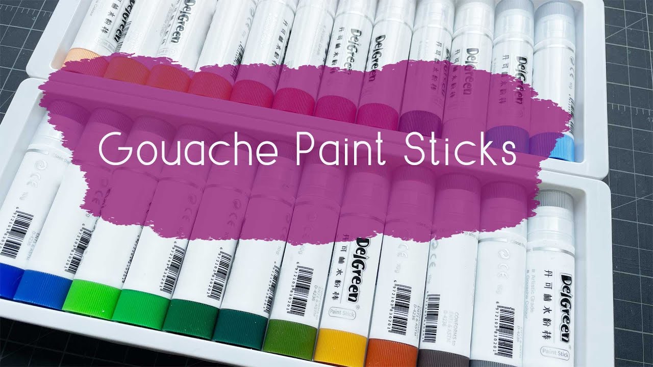 Gouache paint sticks for Urban sketching - YouTube