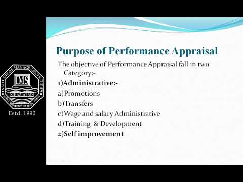 purpose of performance appraisal - YouTube