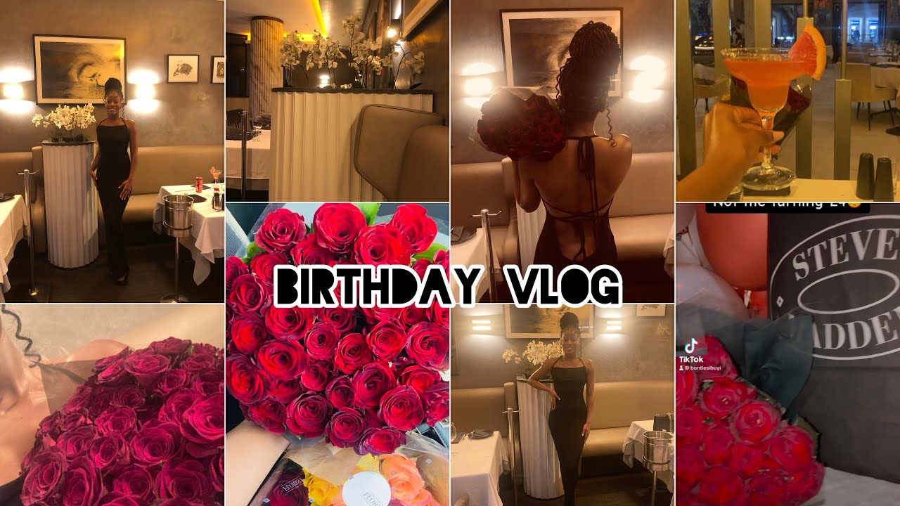 Birthday Vlog/Kream restaurant experience/Gift unboxing🌹🖤 - YouTube