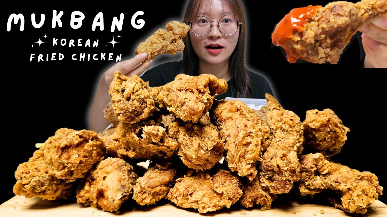 MUKBANG ASMR) AYAM GORENG KOREA🍗 BHC AYAM GORENG ORIGINAL + YANGNYEOM ...