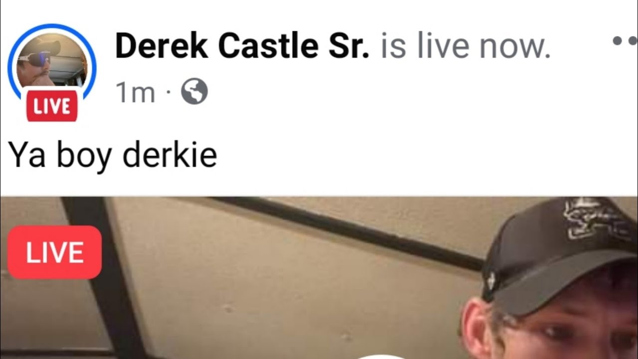 Deleted Derek Derkie Castle Facebook Live 7/8/24 Ya Boy Derkie #bcmce # ...