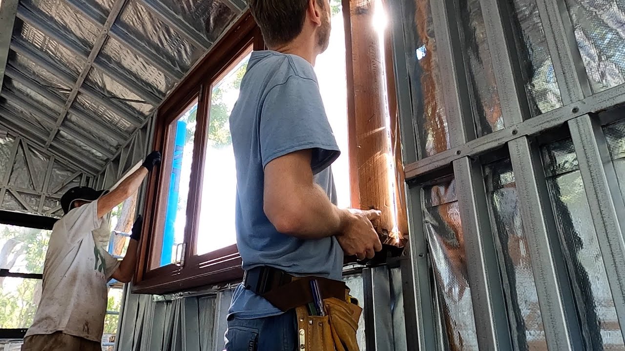 #9 Bi-fold kitchen window going in! - YouTube