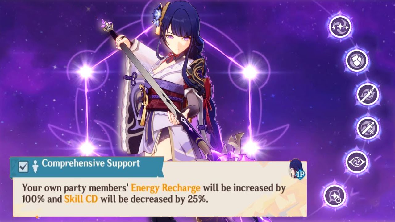 Raiden Shogun C6 : 25% SKill Cooldown & 100% Energy Bonus : Reminiscent ...