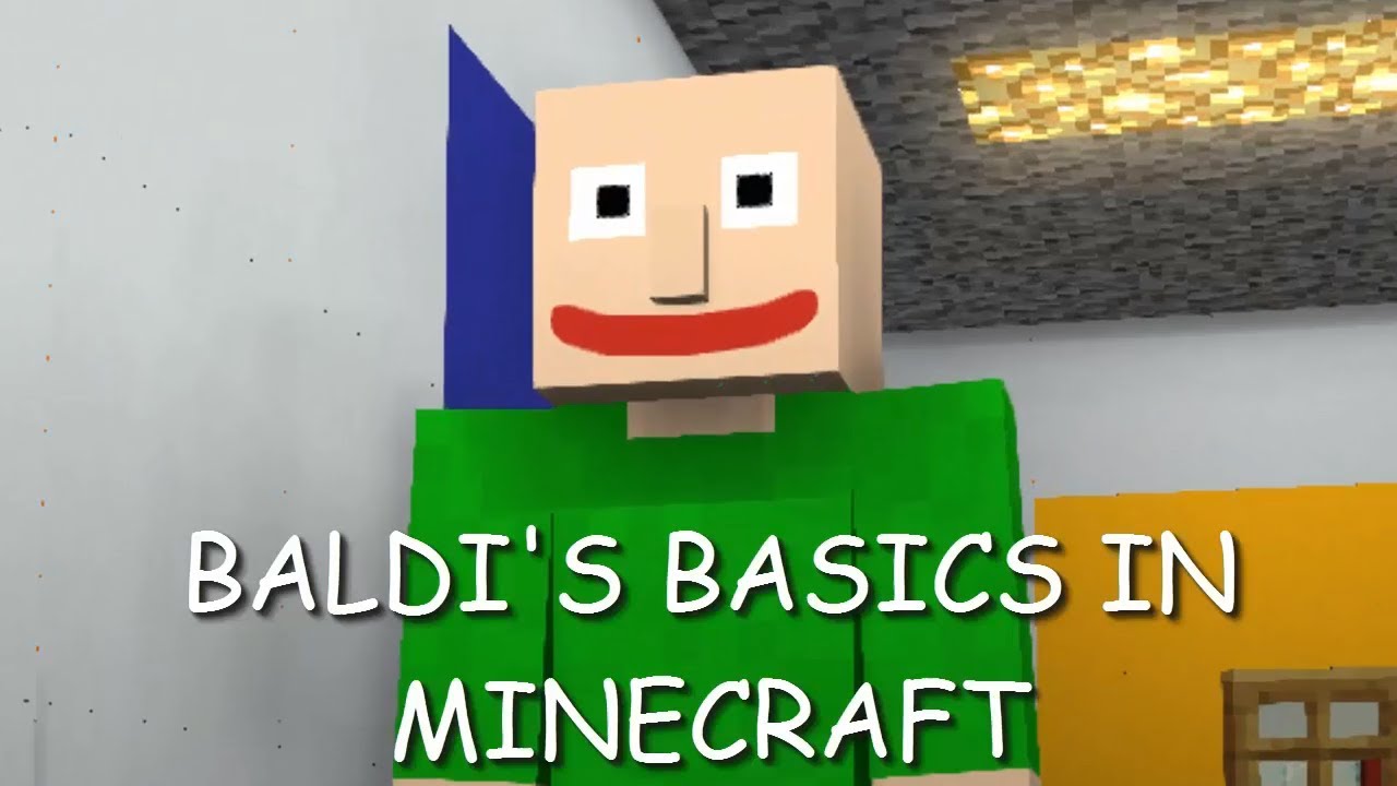 Baldi's Basics in Minecraft (Broma) - Animación Minecraft - YouTube