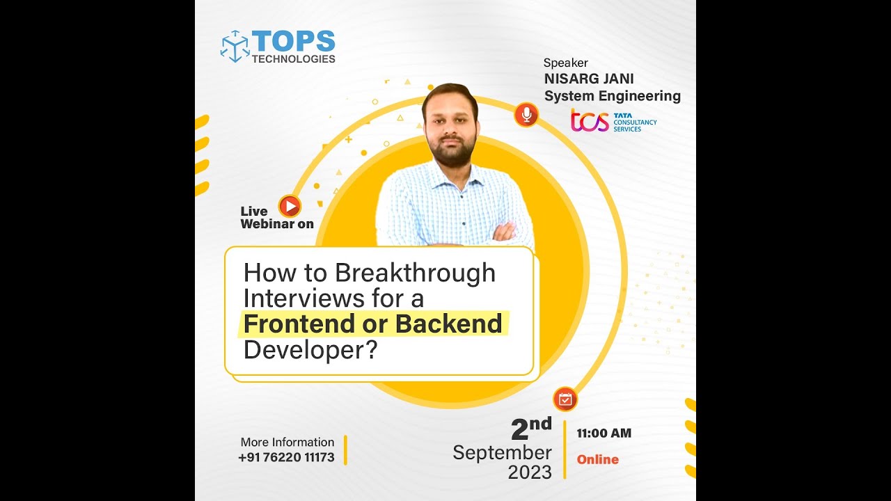 How to Breakthrough interviews for a Frontend and Backend Developers - YouTube