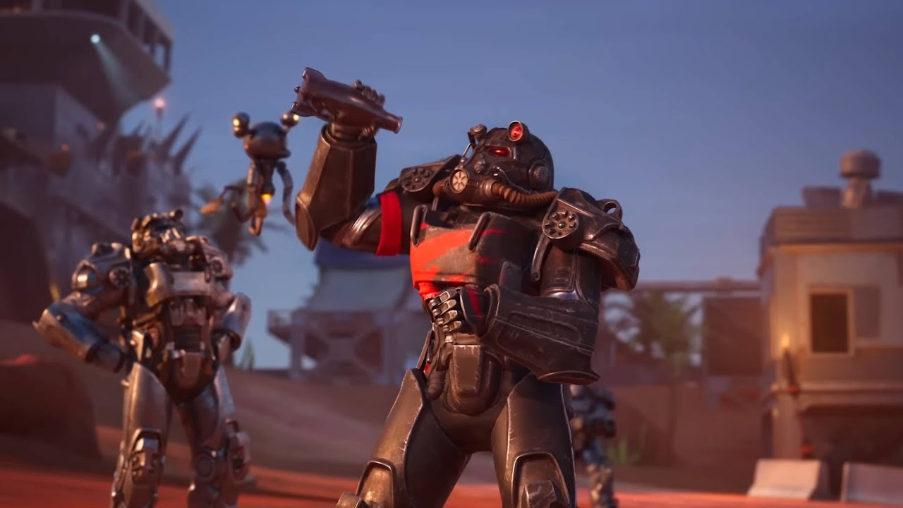 Fortnite Surviving the wasteland with the Black Knight T60-Power Armor ...