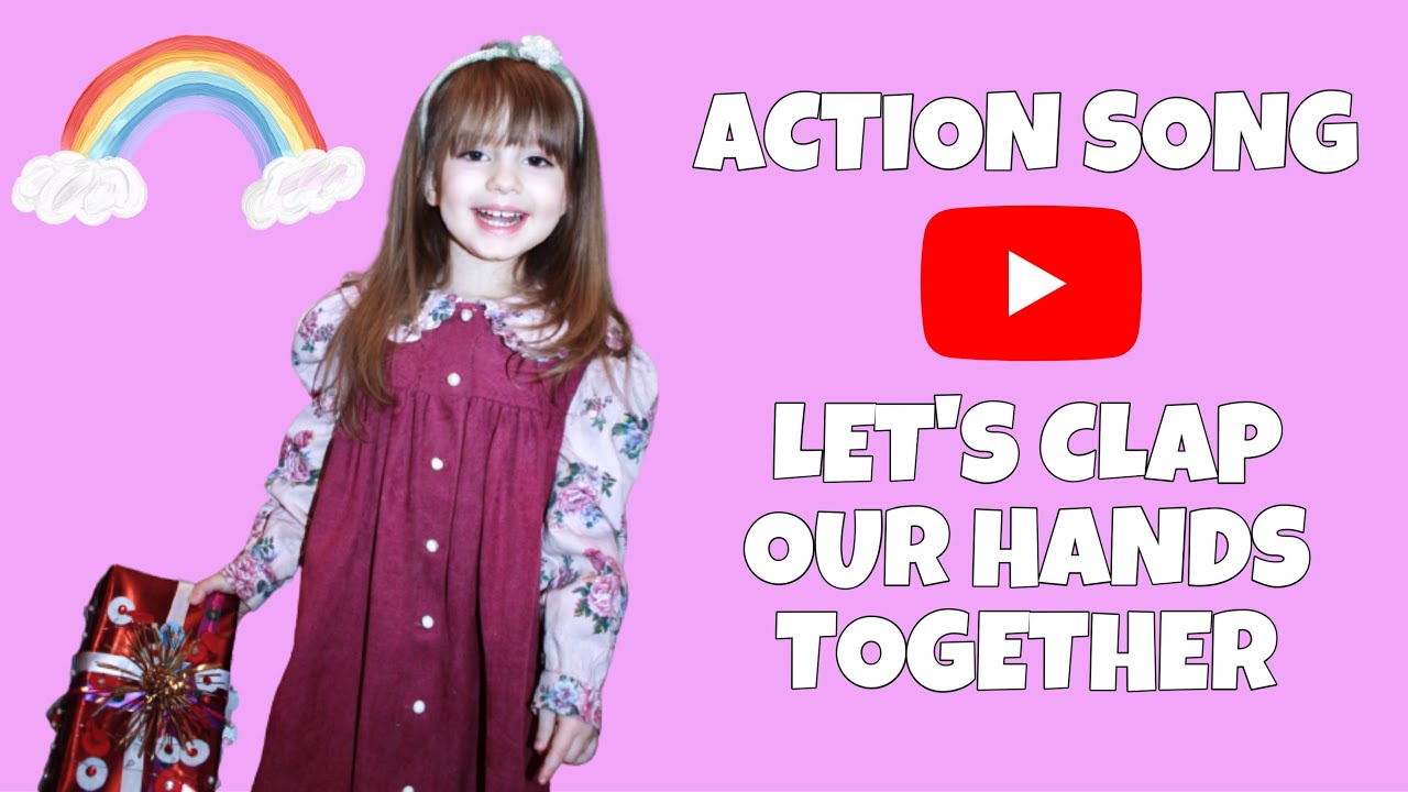 Let’s clap our hands together, with lyrics. Action song. Circle time ...