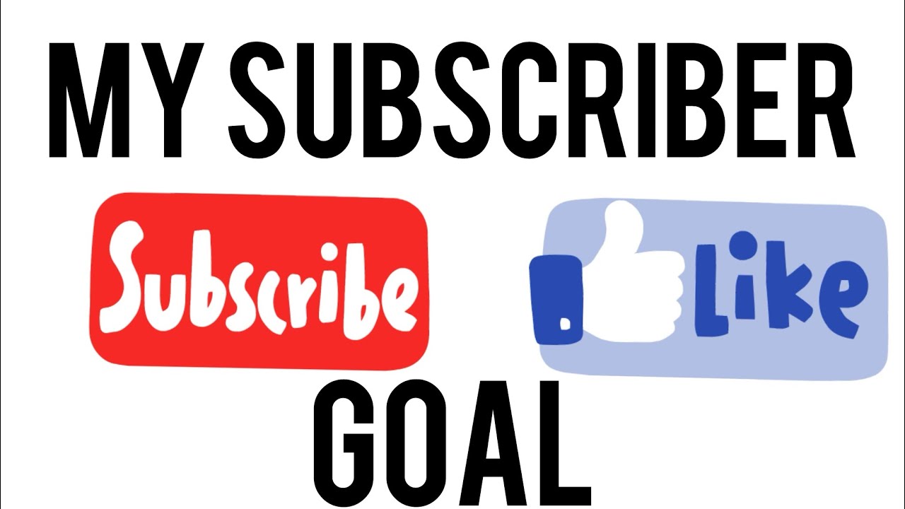 My subscriber goal - YouTube