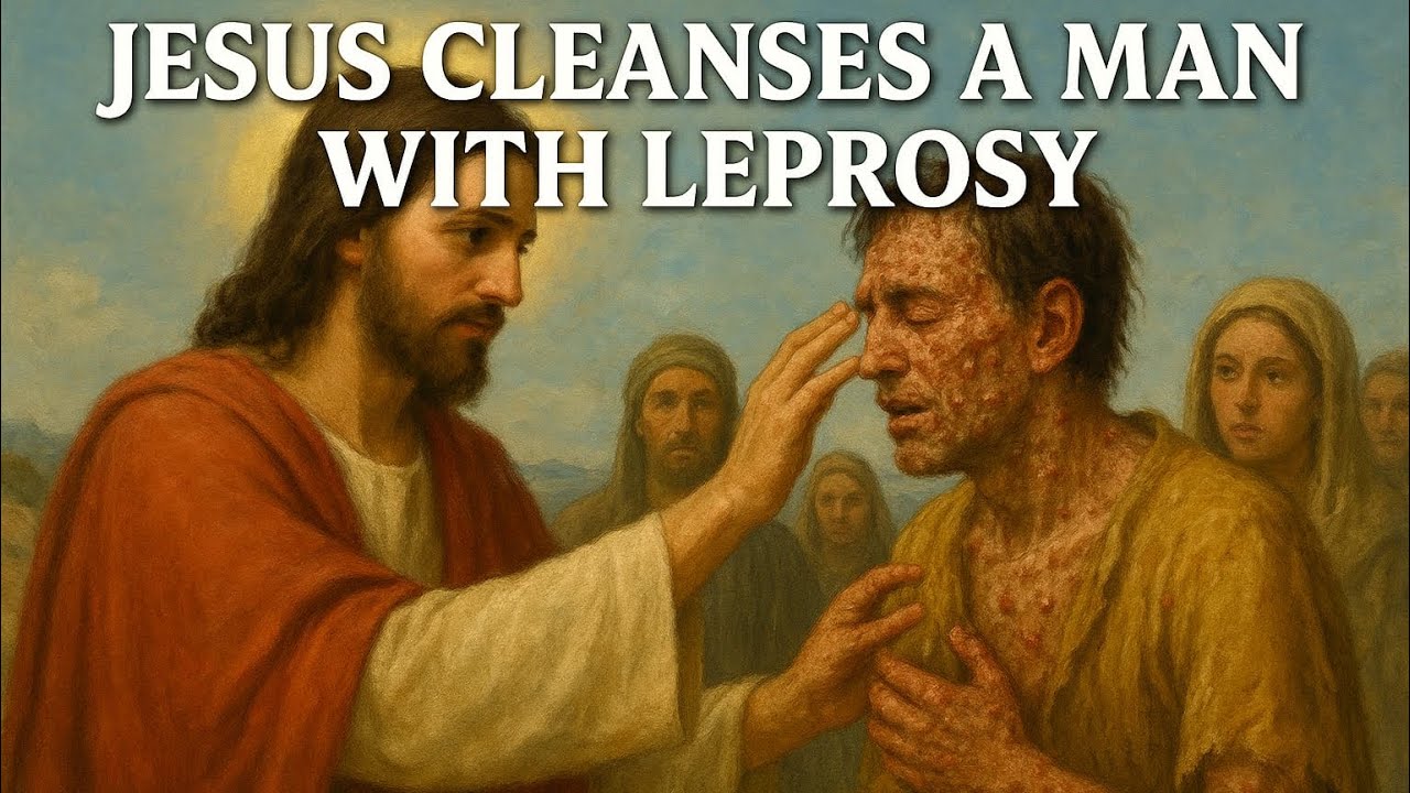 🙌 Jesus Cleanses a Man with Leprosy | இயேசு ஒரு குஷ்டரைக் குணமாக்கினார் ...