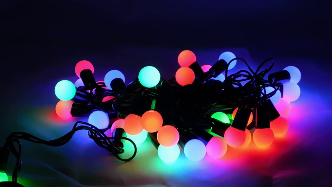 Новогодние светодиодные гирлянды модель1658 - YouTube