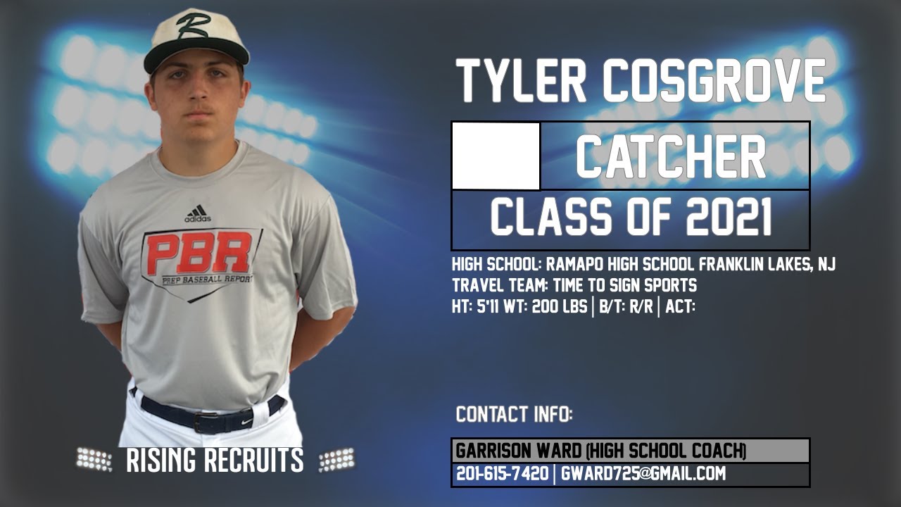 Tyler Cosgrove (Class of 2021) Baseball Skills Reel - YouTube