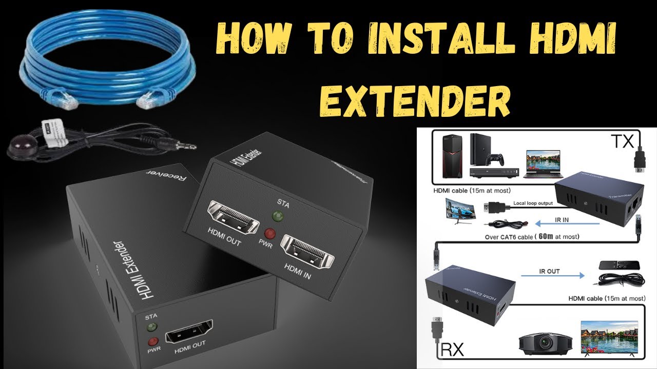 How to Install HDMI Extender - YouTube
