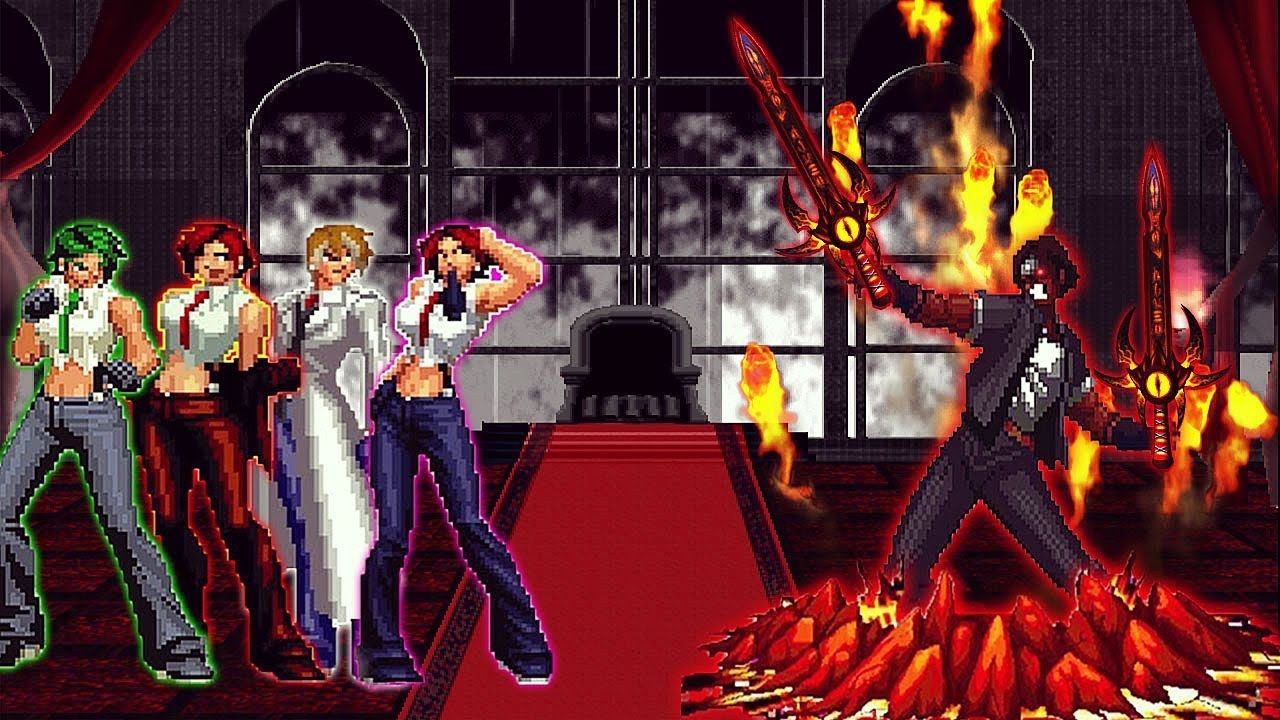 [KOF Mugen] Orochi Kusanagi WF Vs Vanessa Team - YouTube