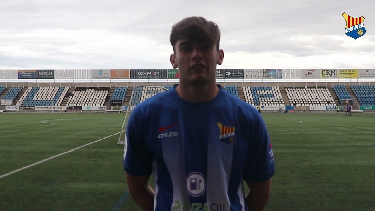 Pau Tubert, renovat a la UE Figueres - YouTube