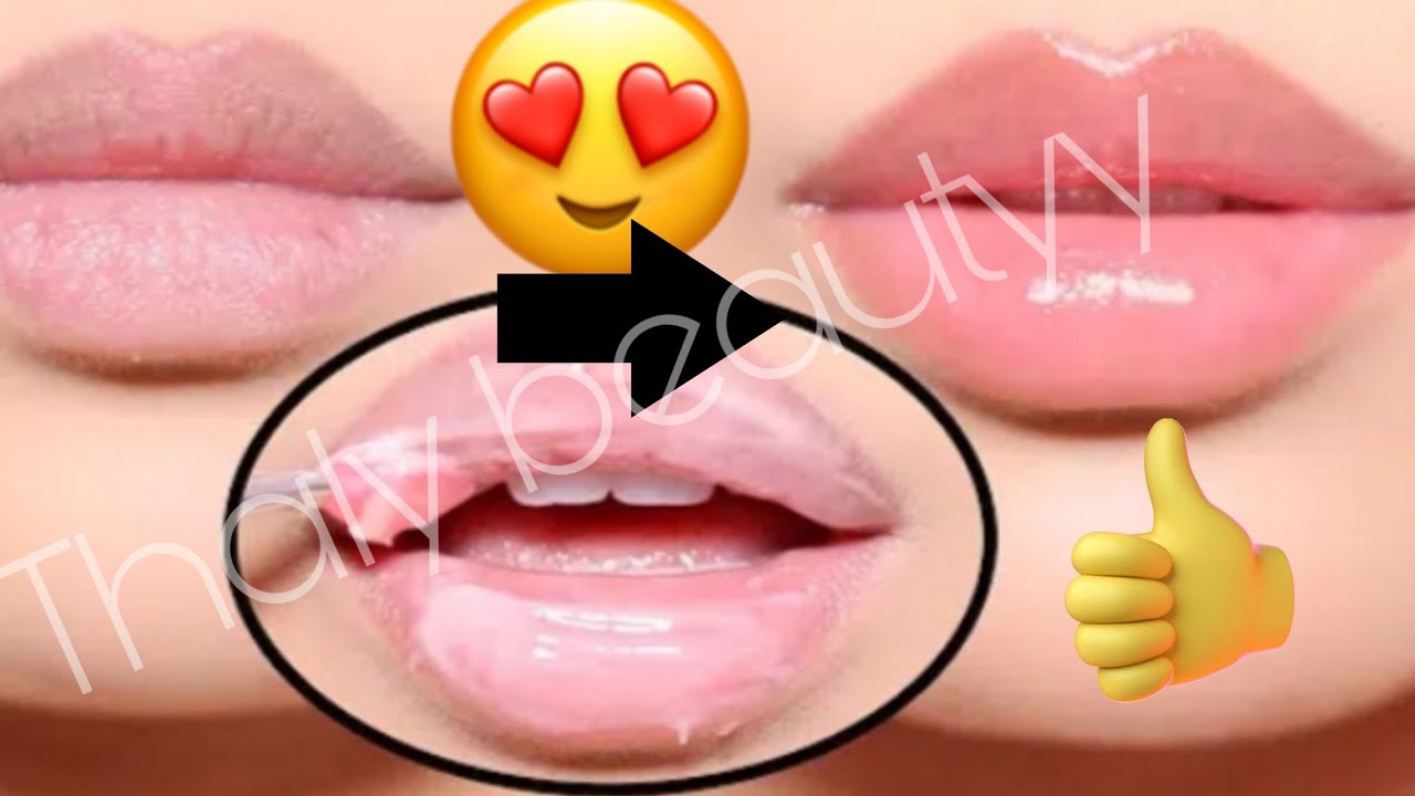 comment avoir des lèvres douce et rose - YouTube