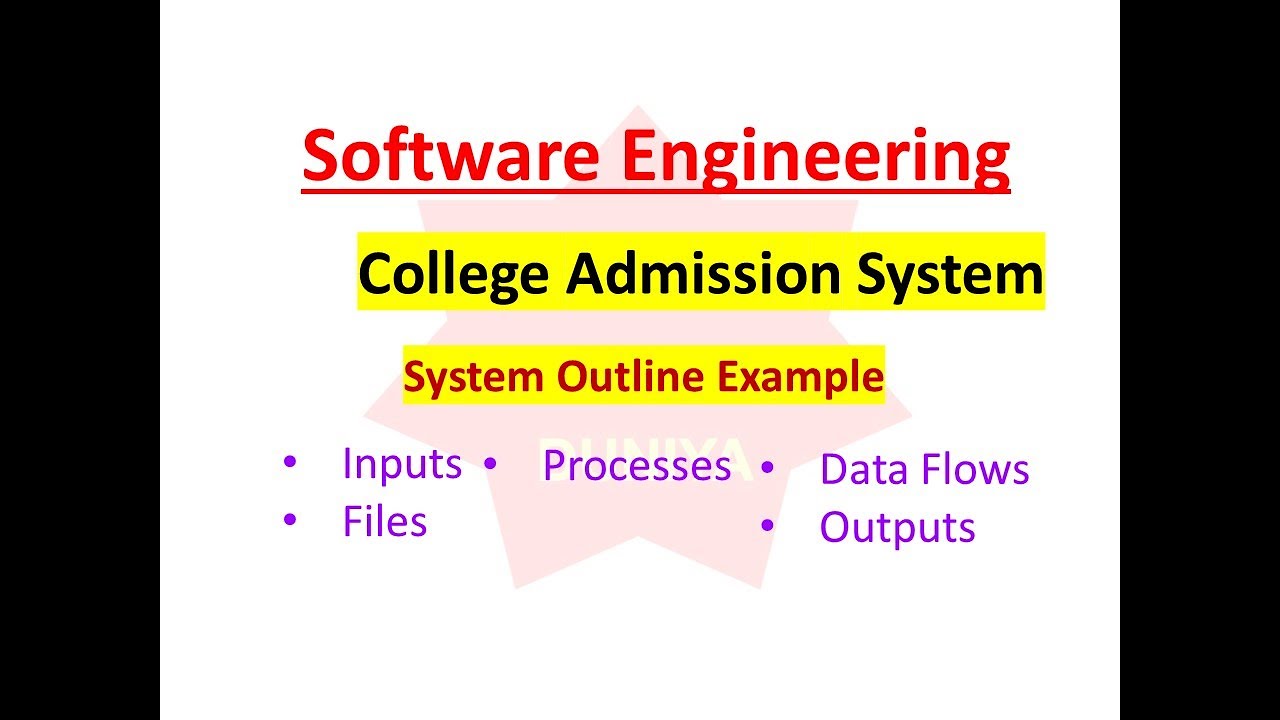 College Admission System -Software Engineering Project - Input, Output ...