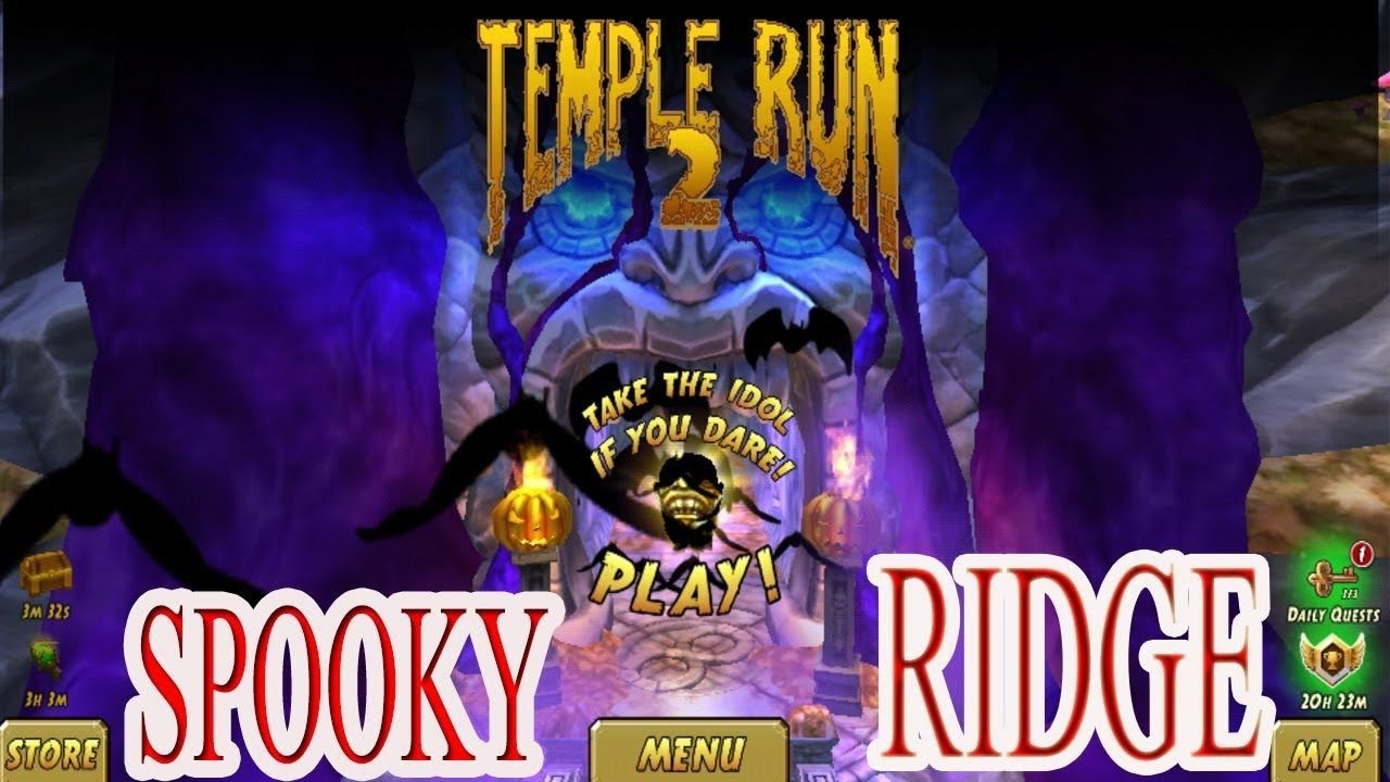Temple Run 2 : Spooky Summit and Spooky Ridge Secret Area - YouTube