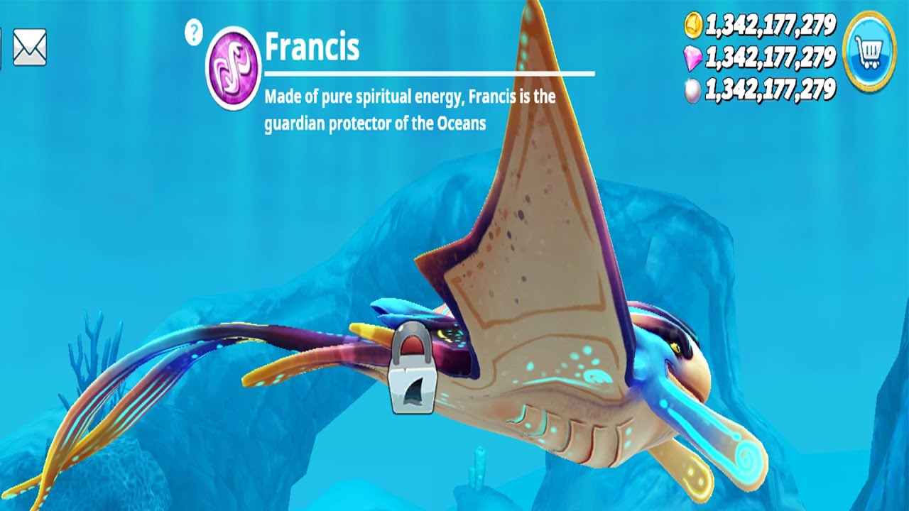 FRANCIS MANTA RAY NEW SHARK UPDATE Hungry Shark World HD - All Sharks ...