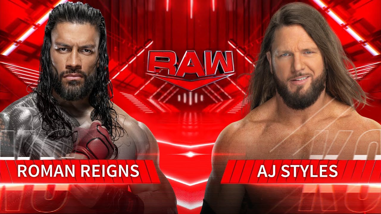 WWE2K24 | Roman Reigns vs. AJ Styles | One On One Match - YouTube