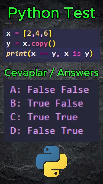 Bu Python Kodunun Çıktısı Ne Olabilir? | Python Challenge 🤔 - YouTube