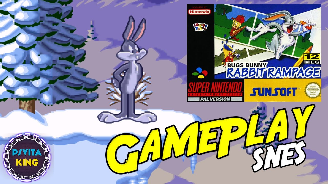 Bugs Bunny Rabbit Rampage Snes9X/SNES GamePlay + Walkthrough [4K] - YouTube