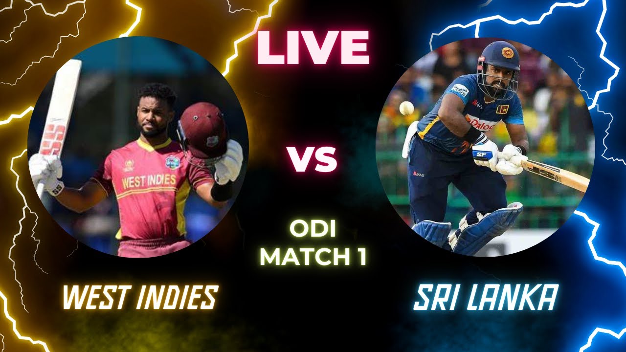 🔴 Sri Lanka vs West Indies Live | 1st ODI at Kandy | SL vs WI | Live ...