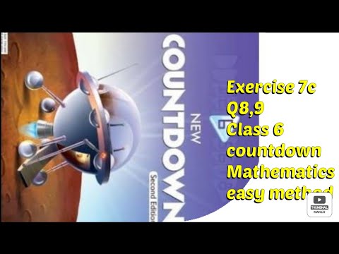 countdown mathematics class 6 exercise 7c(Q 8 ,9) - YouTube