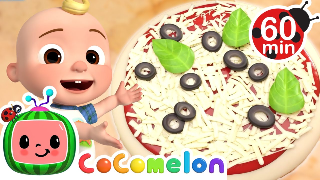 Colorful Pizza Toppings | Colorful CoComelon Nursery Rhymes | Sing ...