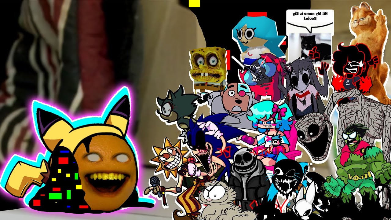 FNF Sliced Vs Corrupted Annoying Orange Glitch - But Different ...