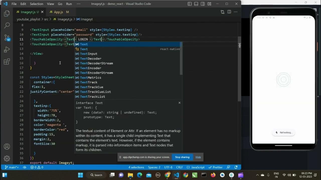 Textinput In React Native Youtube