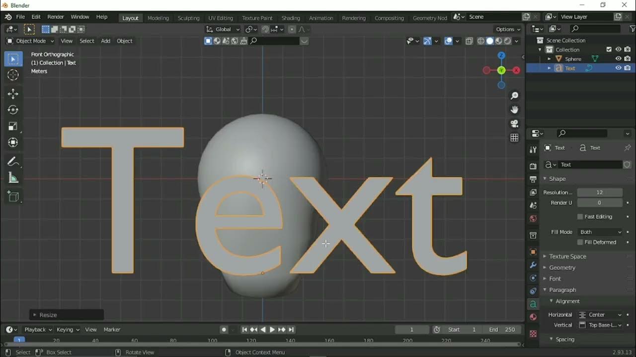 BLENDER TEXT ICON'S TUTORIAL 001 - YouTube