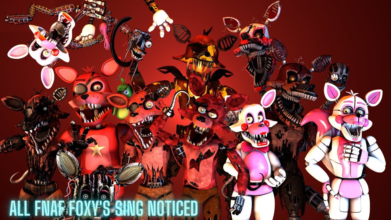 Five Nights at Freddy's: All Foxy's Sing "Noticed" - YouTube