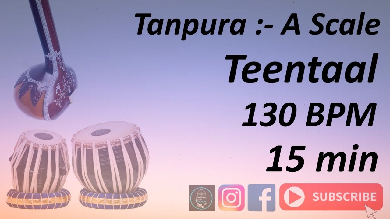 TEEN TAAL TABLA LOOP | Teentaal 16 beat | vocal practice Tabla Beat | # ...