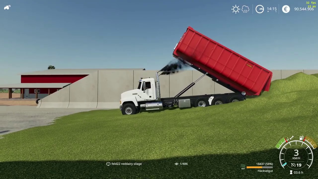 Fs19 Silage harvest, cow feeding in California v3 - YouTube