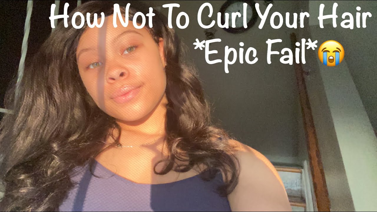 Curling my hair for the first time|*Fail* Hilarious must watch ‼️ - YouTube