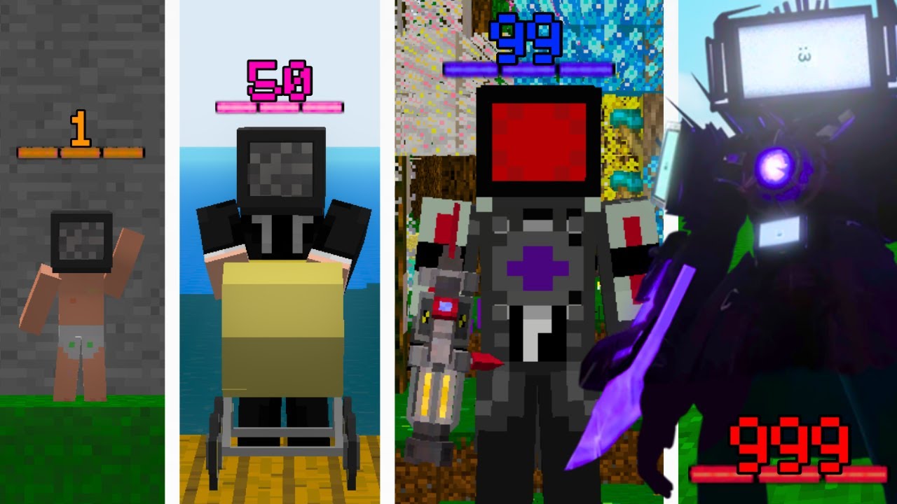 ULTIMATE TITAN TV MAN SEVİYELERİ! 😱 - Minecraft - YouTube