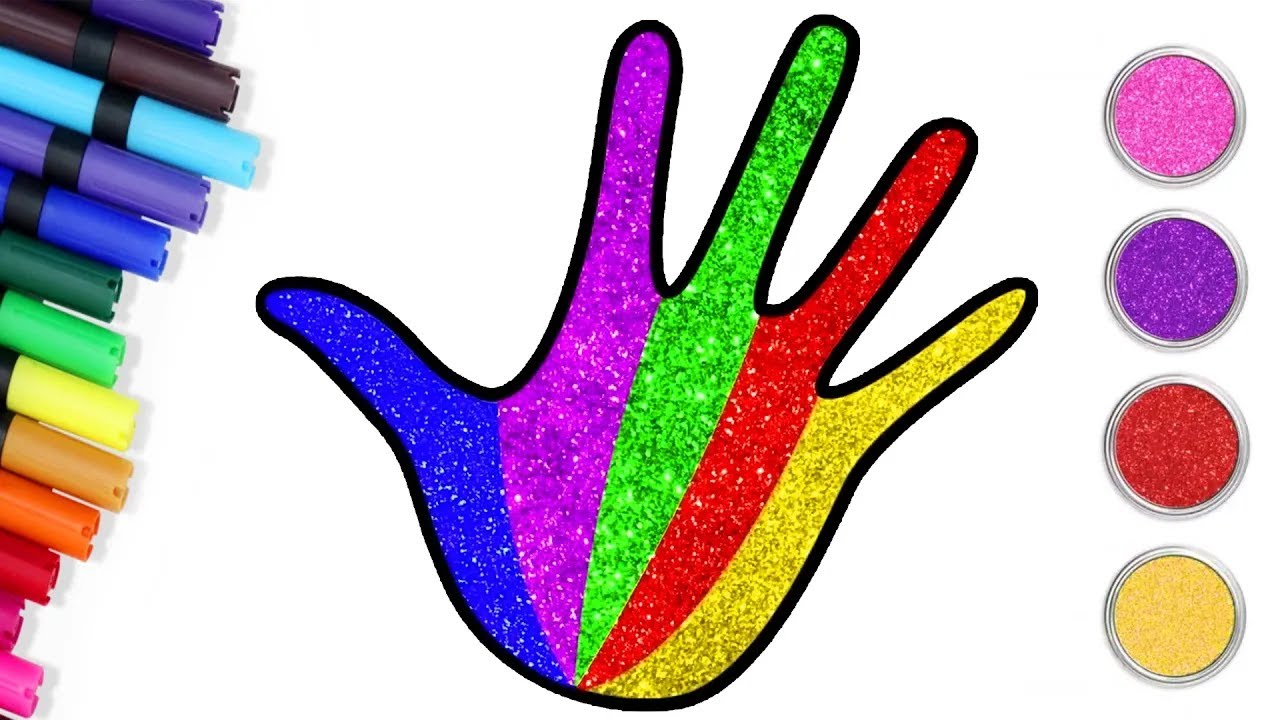 Finger Family Hand Drawing, Painting And Coloring | Easy Drawing - YouTube