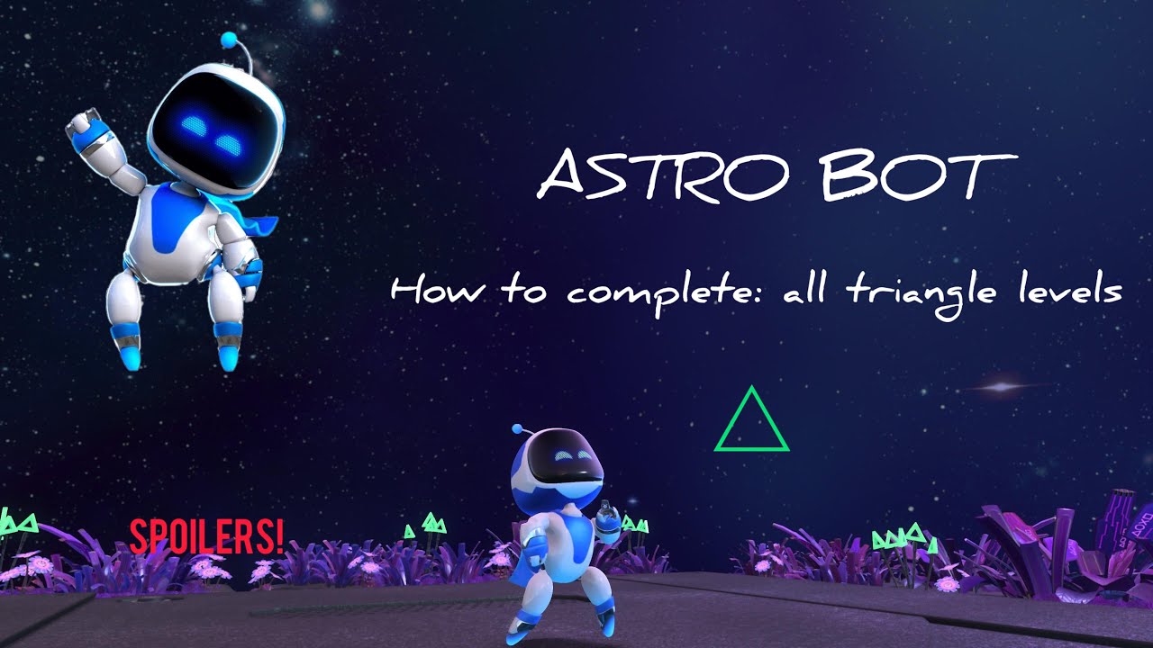 Astro bot: how to clear all triangle levels - YouTube