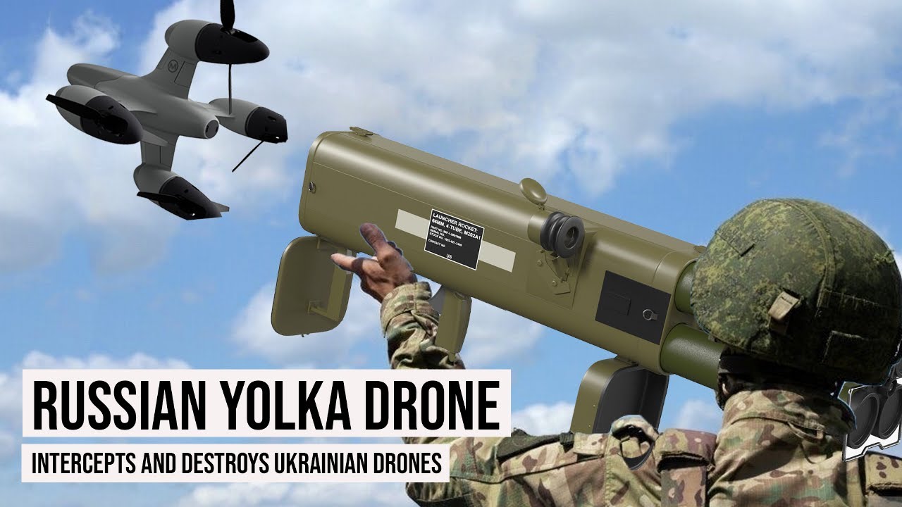 Russian Yolka drone smashes Ukraine UAVs with kinetic precision - YouTube