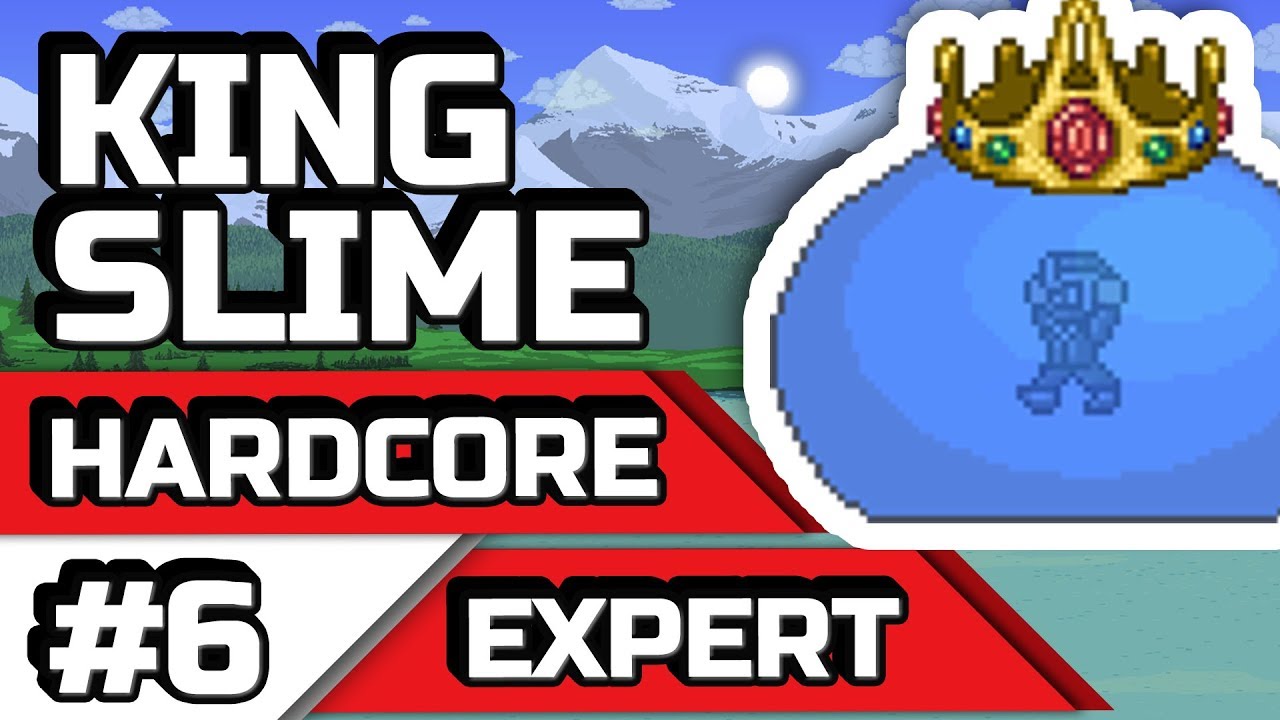 KING SLIME Boss Fight | #6 | Hardcore Expert Mode | Terraria Let's Play ...