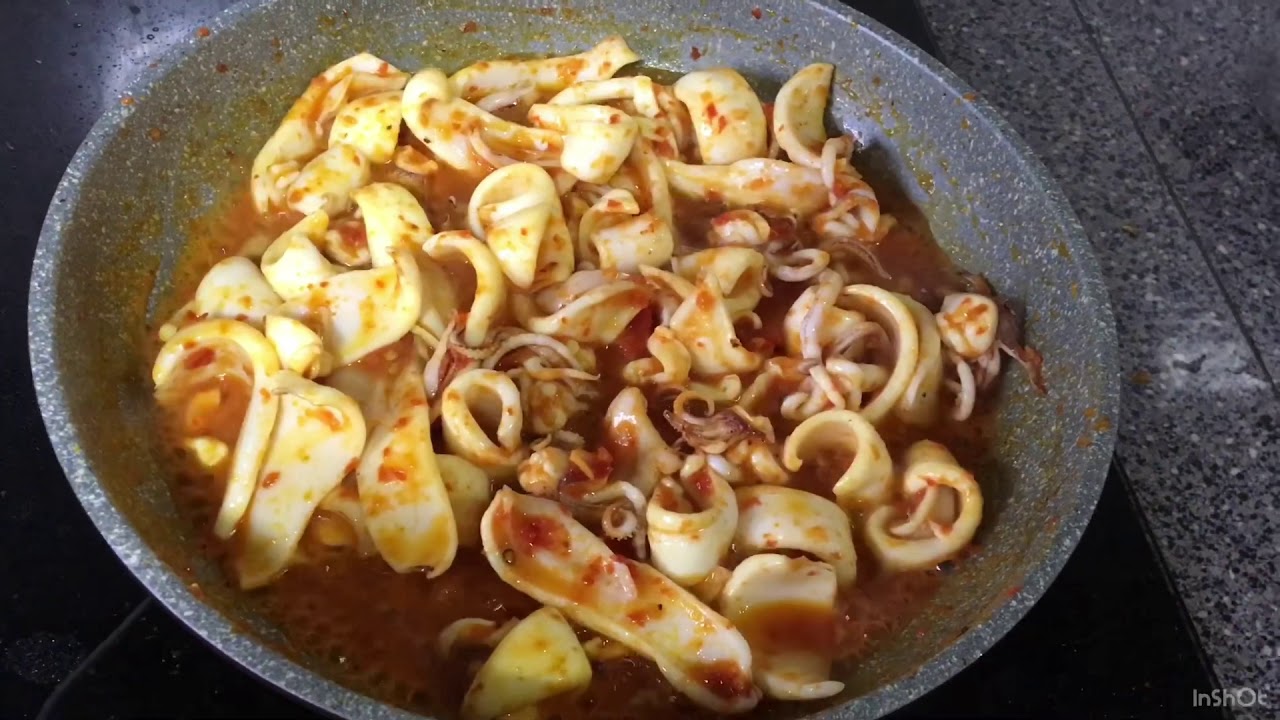 Must try squid dish. Family favorite. - YouTube
