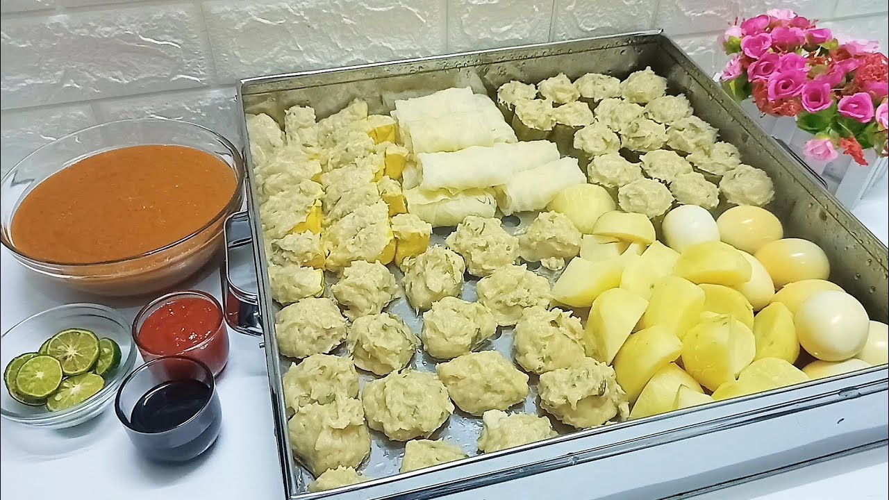 SIOMAY AYAM BANDUNG | Resep Komplit Dengan Sambal Kacangnya - YouTube