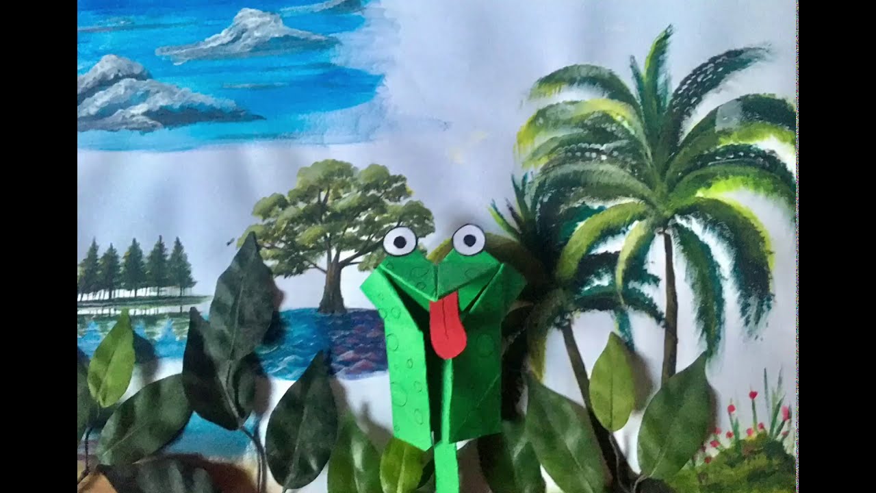 How to make your own little frog//art from kids🌸🌏..🐸🐸🌿 - YouTube