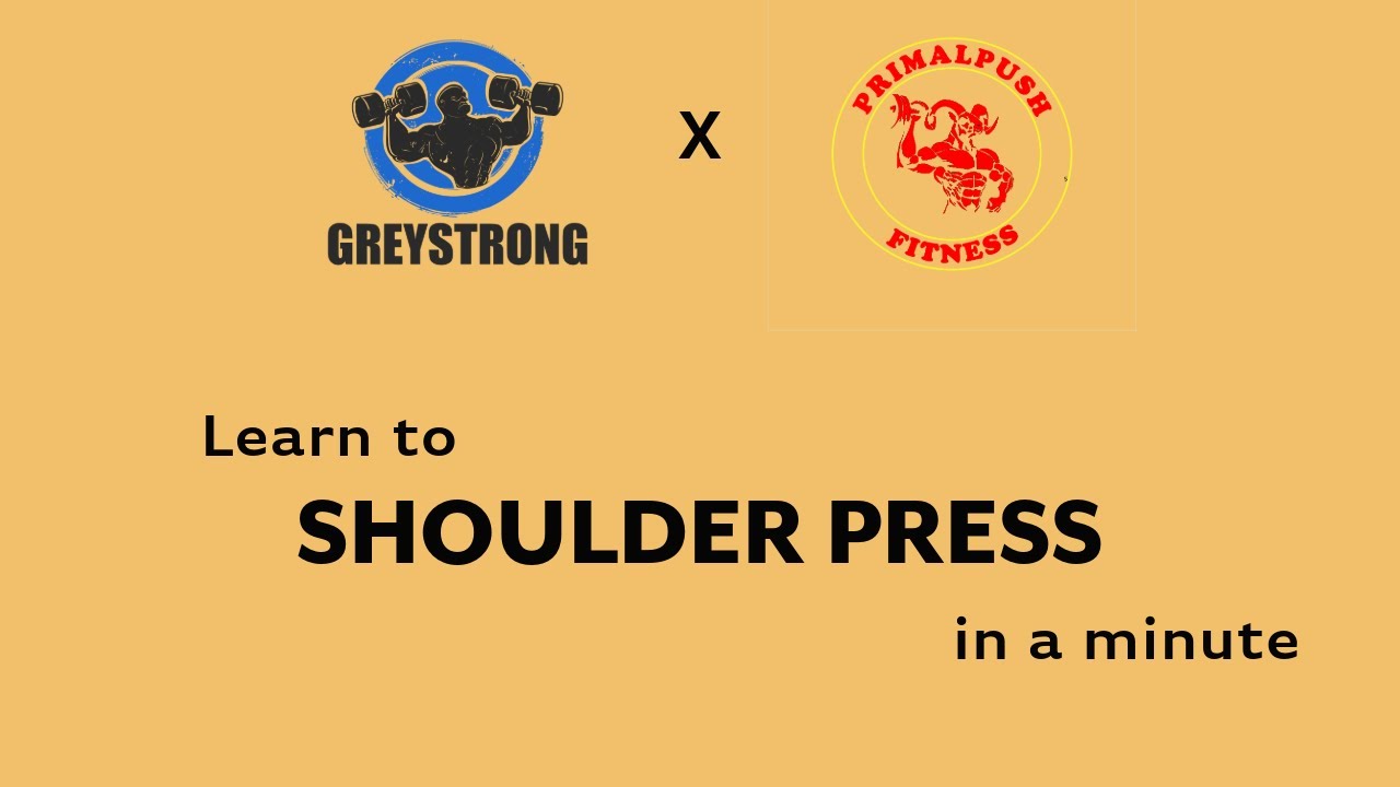 Shoulder Press Technique In a Minute - YouTube