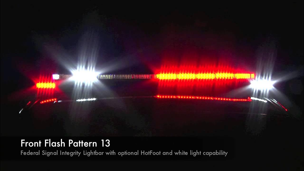 Federal Signal Integrity Lightbar with optional HotFoot and white light ...