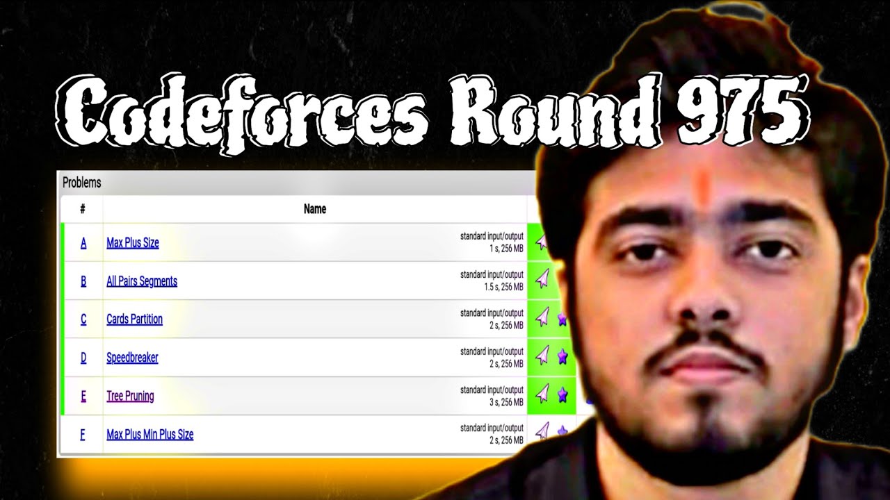 CODEFORCES ROUND 975 Div 1 Div 2 YouTube CODEFORCES ROUND 975 Div 1 Div 2 YouTube